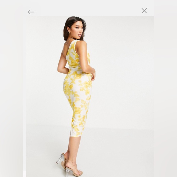 ASOS | Dresses | Nwt Asos Design One Shoulder Belted Midi Pencil Dress ...